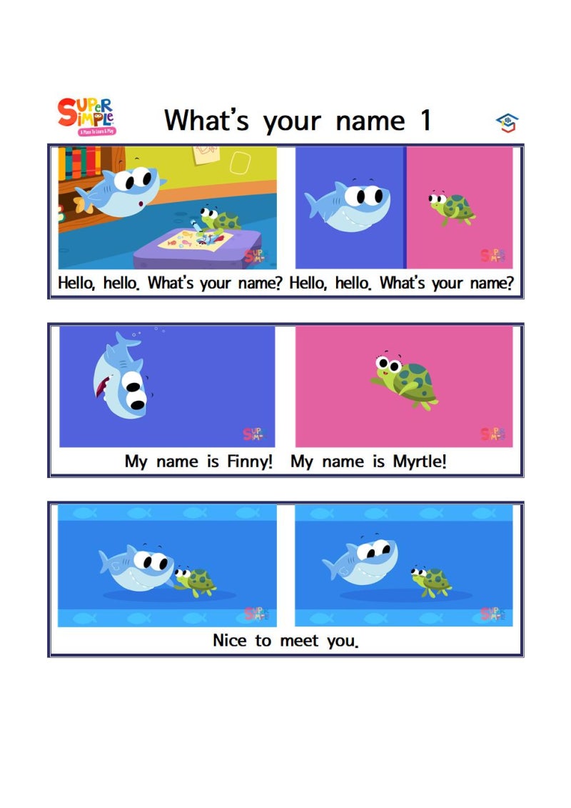 [Super Simple Song] What’s your name : 네이버 블로그