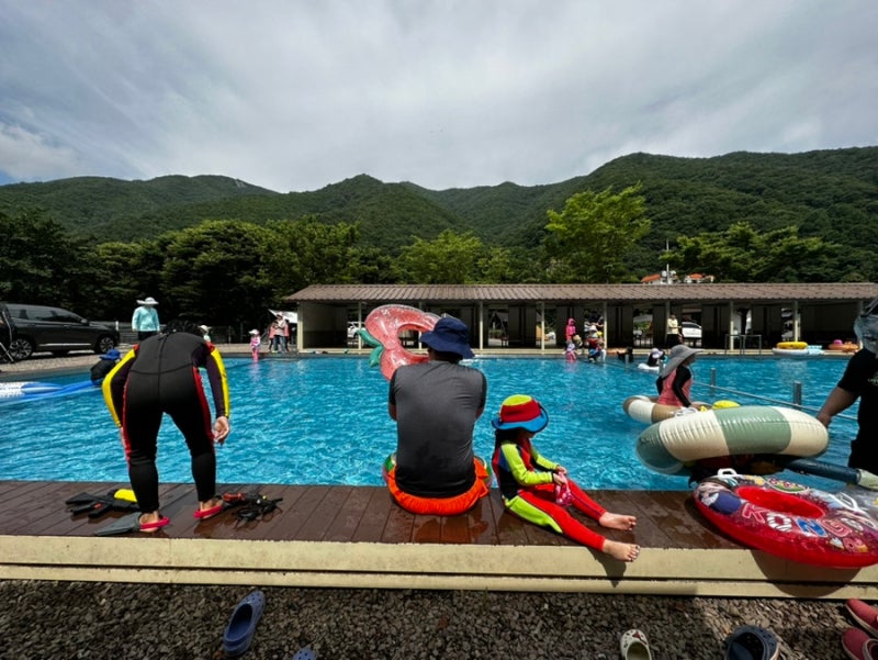 부산 근교 아이랑 수영장과 계곡 물놀이 동시에 가능한 캠핑장 양산 배내골 강마을 캠핑장 네이버 블로그