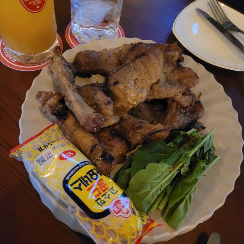 천호 감성술집 조앤글라스, 하이볼과 먹는 코리아포크BBQ 후기 🍴 : 네이버 블로그