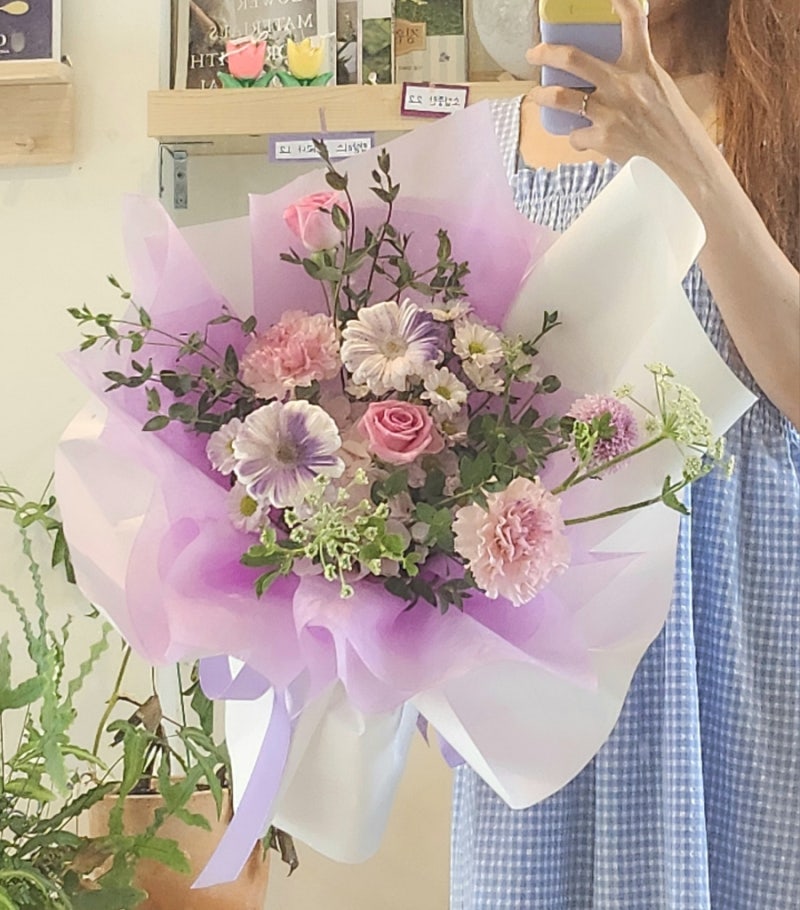 김해꽃집장유꽃집율하꽃집 여름하면 생각나는 수국 꽃다발 네이버 블로그