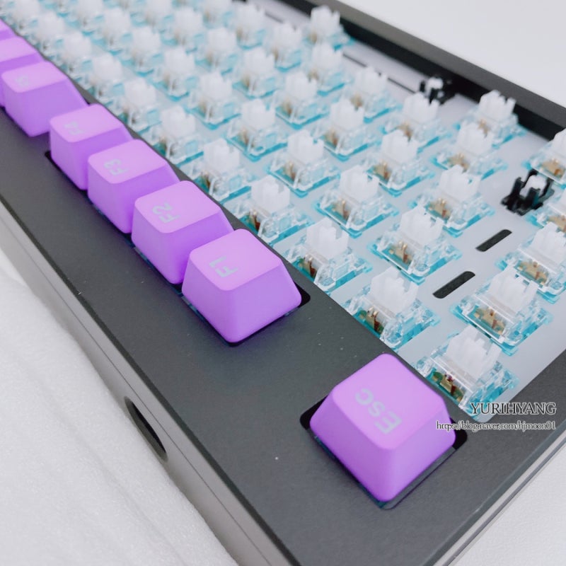 아콘 AK87 + 바다소금 + 아쿠아 기계식키보드 키캡놀이 : 네이버 블로그