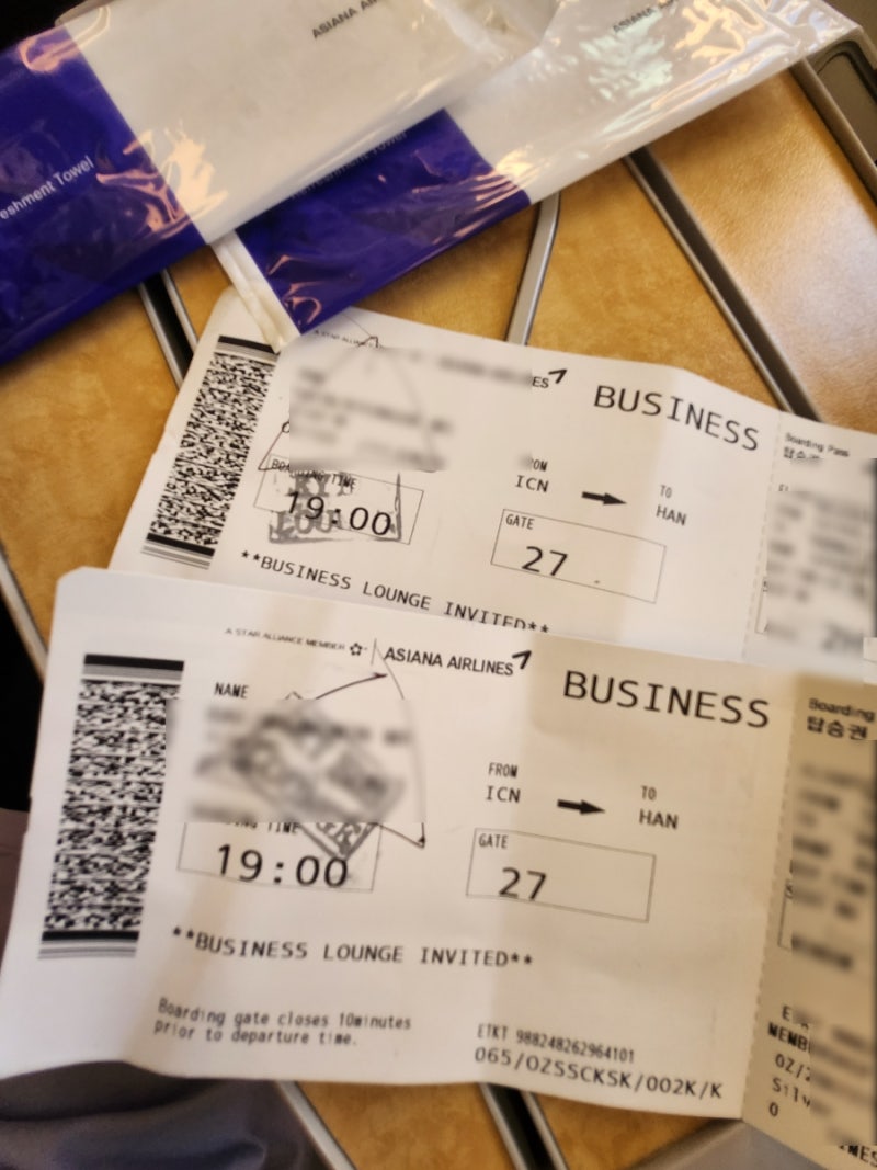 아시아나 비즈니스 OZ733 베트남 하노이 비즈타고 쑹 (A-350)/OZ730 아시아나우등고속타고온 후기/기내식과 라면맛집 ...