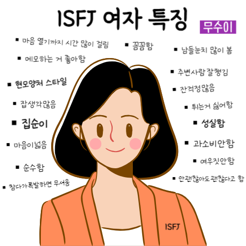 Isfj 잇프제 특징 여자 남자 짤 팩폭 연예인 직업 추천 유명인 네이버 블로그