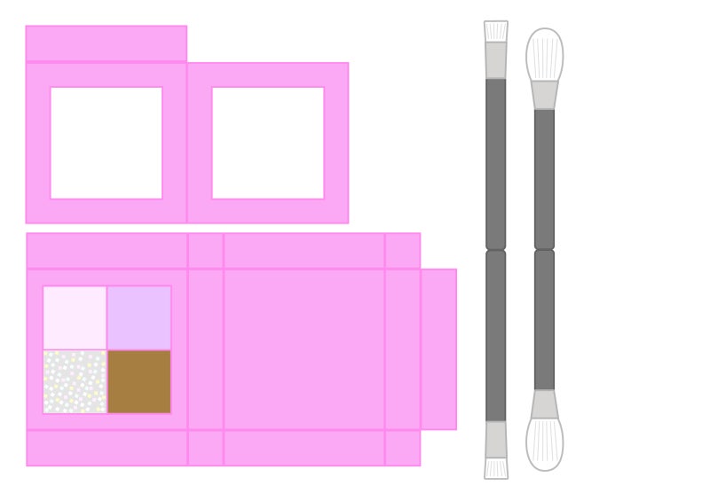 [무료도안] 웜톤 & 쿨톤 화장품 만들기 / 4구 아이섀도우 / 블러셔 / 브러시 : 네이버 블로그