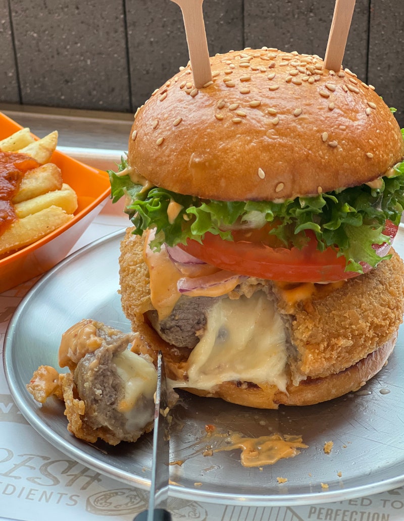 홍대입구역맛집 슈퍼두퍼 홍대점 꼬르동 레드 버거 샌프란 세트 신메뉴 맛봄 네이버 블로그