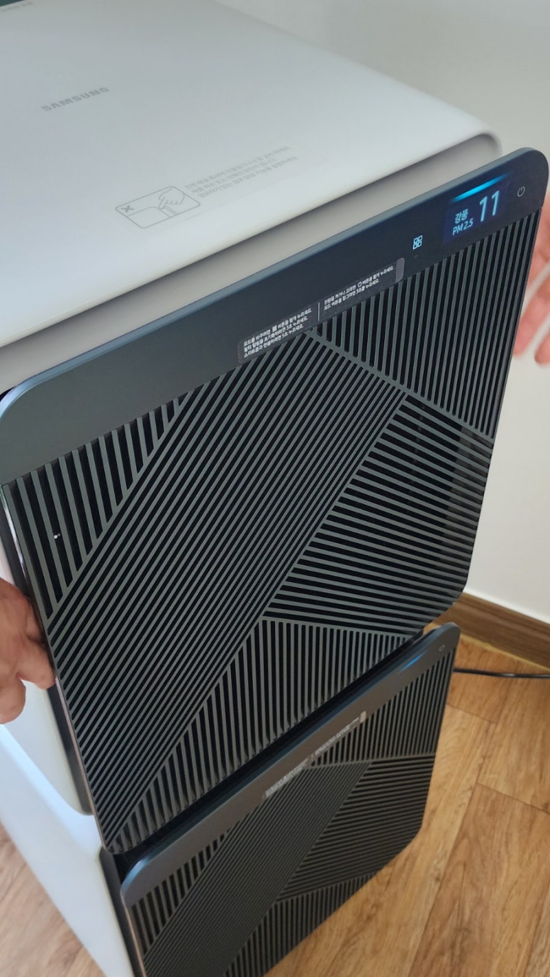 삼성 비스포크 큐브에어 공기청정기 ax9500 스펙 개봉 & 사용 후기 : 네이버 블로그