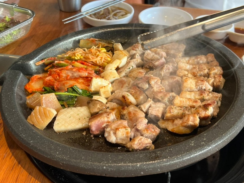 무실동고기집 다 구워주시는 꽃돼지식당 네이버 블로그