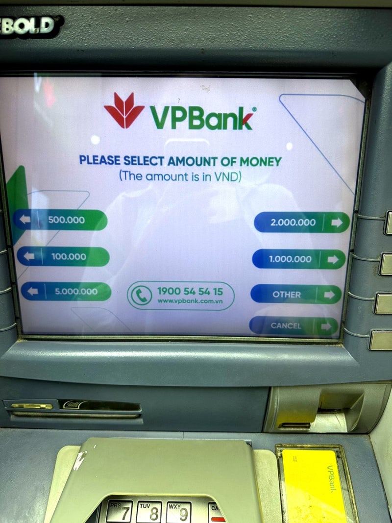 [다낭] 트래블 월렛 ATM - VPbank 인출하는 법 (이용한도 확인하는법) : 네이버 블로그