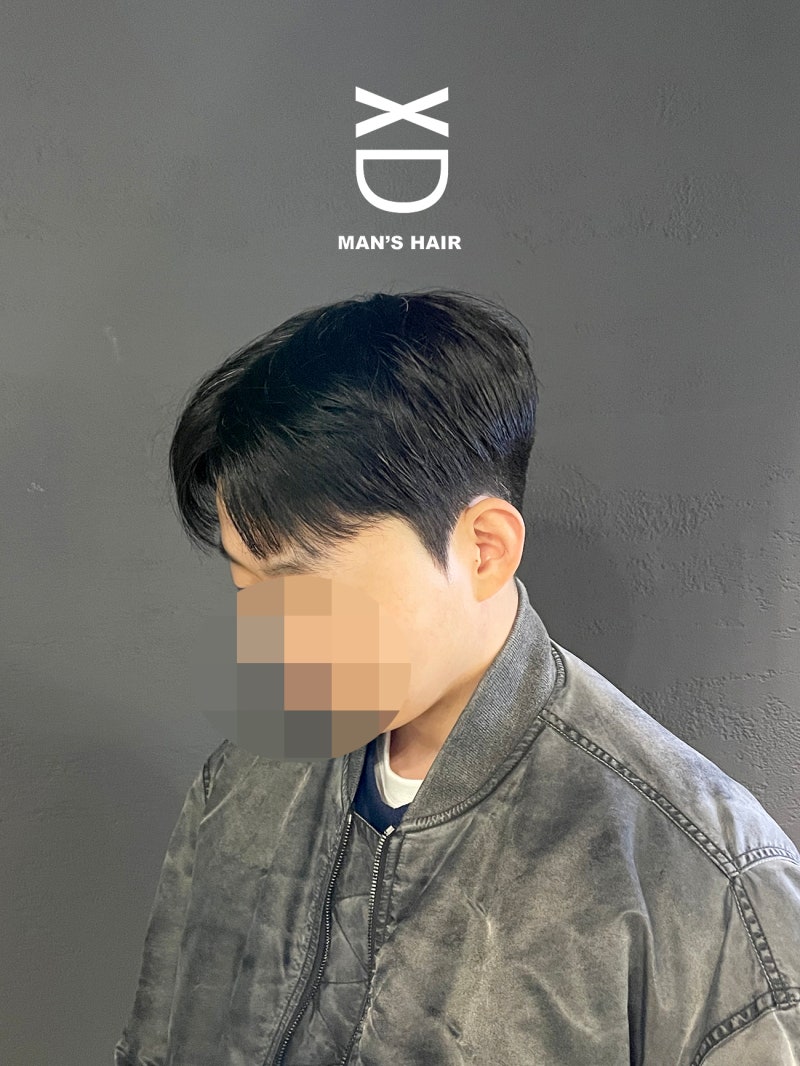 여름엔 시원하게 남자머리스타일 중 필러스컷 다운펌으로 부담스럽지않은 기장의 시원하고 깔끔한 느낌~~ 송도 남자머리 전문