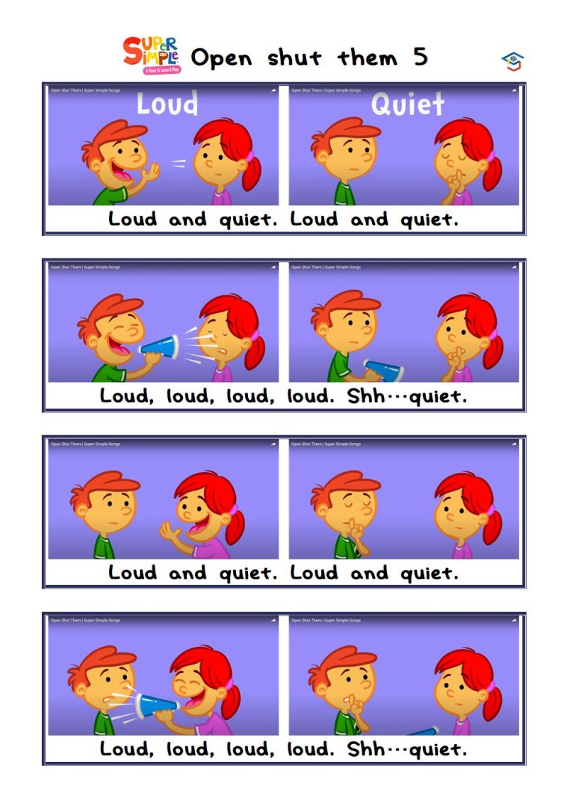 [Super Simple Song] Open shut them 을 소개합니다 : 네이버 블로그