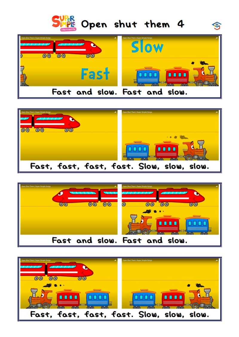 [Super Simple Song] Open shut them 을 소개합니다 : 네이버 블로그