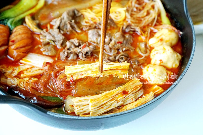 마라탕 재료 소스 마라탕 만들기 중국당면 푸주 불리기 네이버 블로그