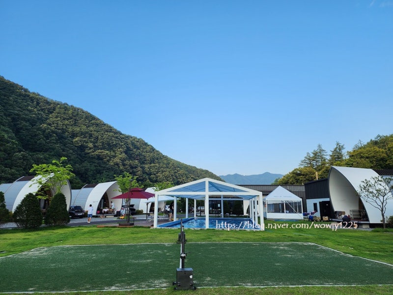 서울 근교 경기도 양평 글램핑 캠핑장 수영장 계곡 있는 디파트글램핑 애견동반 글램핑장 네이버 블로그