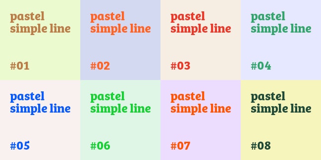 ios/ktheme ⨾ 433-440. Pastel Simple Line Series : 네이버 블로그