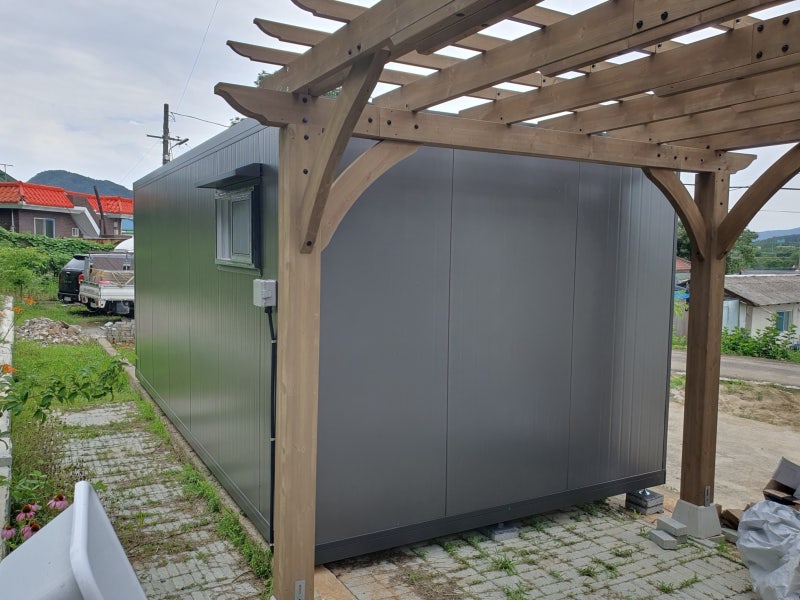 하우스스토어 충남 공주 3m6m 전원주택창고이동식창고조립식창고 현장조립설치 네이버 블로그