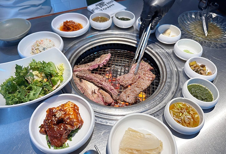 을지로입구 고기집 La한인타운 컨셉의 힙한 고깃집 수원왕갈비 청기와타운 을지로점 네이버 블로그