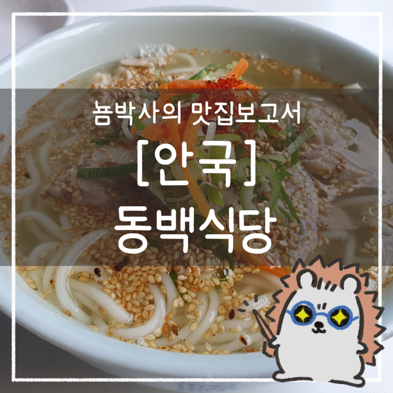 서울 안국 동백식당 맑지만 깊은 육수의 고기국수와 매콤한 비빔국수를 맛보다 네이버 블로그