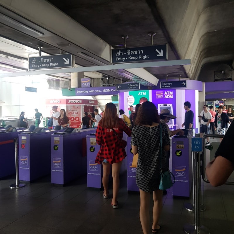 방콕 지하철 노선도 MRTㅣBTS 타는법 GLN 스캔 결제 가능 : 네이버 블로그