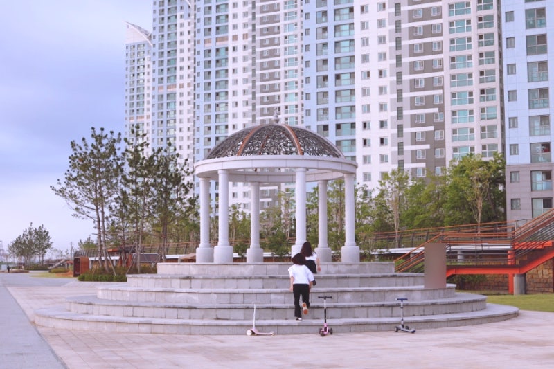 인천 송도바다 랜드마크시티 1호 수변공원 롱비치 파크 산책코스 추천 네이버 블로그
