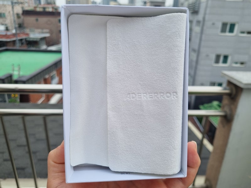 남성 카드지갑 추천 : 아더에러(Ader Error) 블루 컬러의 지갑 디자인 'Kadia card holder', 홍대 아더 ...