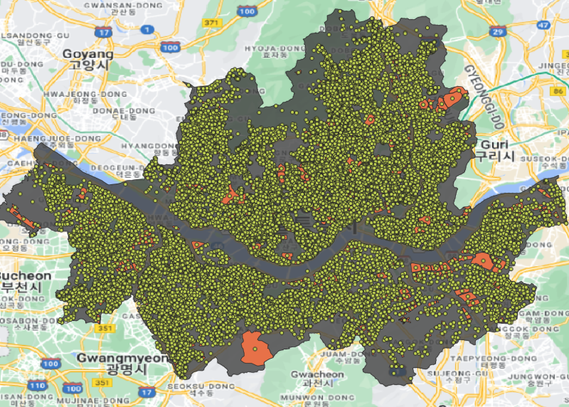 Qgis 사용법 24 중심점 설정하여 위경도 추출 및 반경 계산하기 네이버 블로그