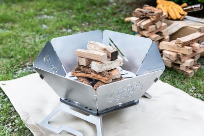 뮤토 캠핑화로대 접이식으로 편한 육각화로대 추천 : 네이버 블로그