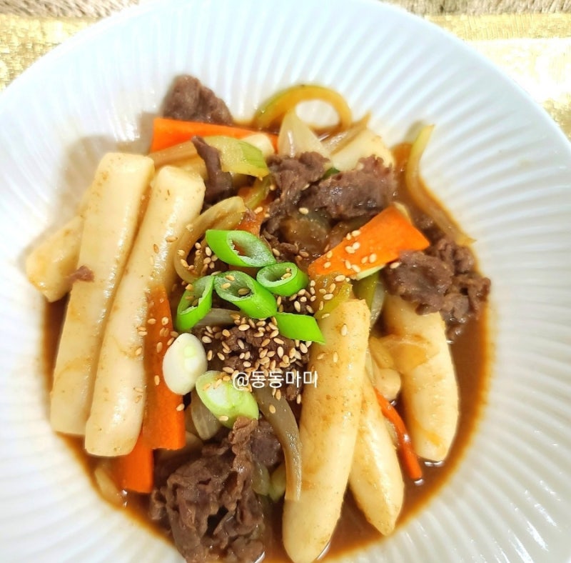 백종원 궁중떡볶이 레시피 간장떡볶이 소스 만들기 불고기 안매운 떡볶이 만드는 법 네이버 블로그