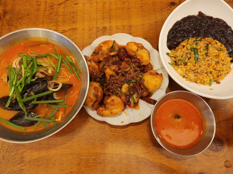 잠실 석촌호수 맛집 사골 짬뽕 국물에 반한 24시 중식당 가족식사 뽕사부 방이점 후기 네이버 블로그
