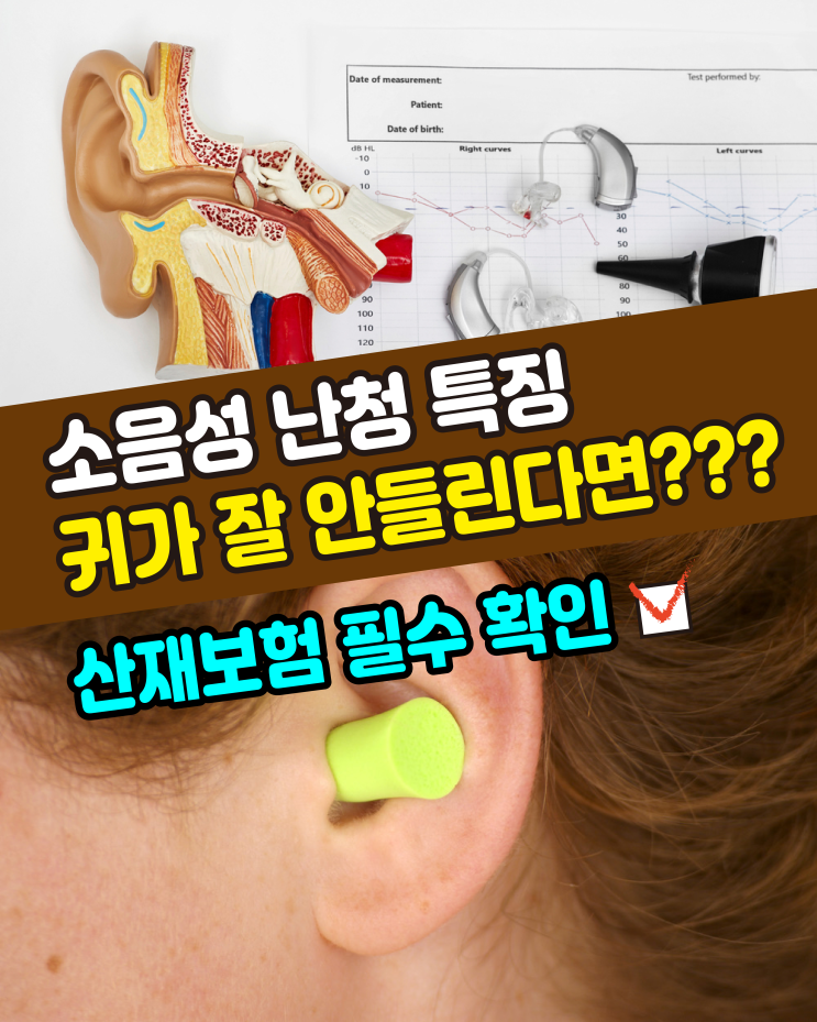 난청 산재 소음성 난청 특징 장해등급 기준 산재 보험 보상과 노무법인 태양 승인사례 대구 부산 문경 노무사
