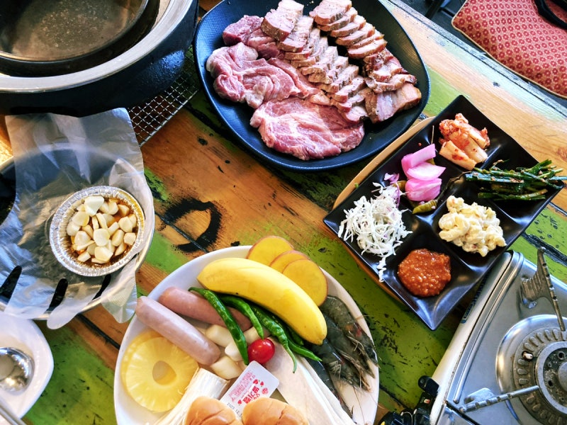 용인 고기동 맛집 캠핑 느낌 식당 모노캠프 가족모임 네이버 블로그