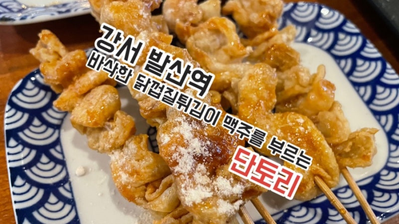 발산역 맛집 ‘단토리 가성비 최고 발산역 이자카야 닭껍질튀김 추천 네이버 블로그