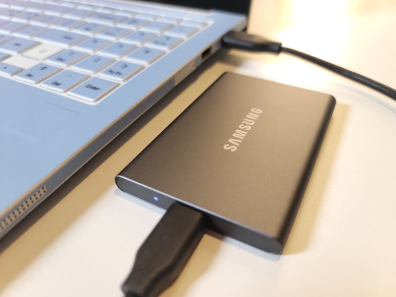 삼성 ssd 외장하드 1TB (포터블 T7) 사용방법과 장단점 : 네이버 블로그