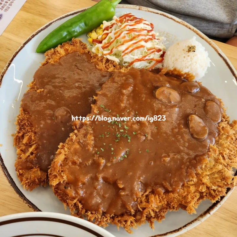 진심왕돈까스 가성비 좋고 배부른 식사 가능 네이버 블로그
