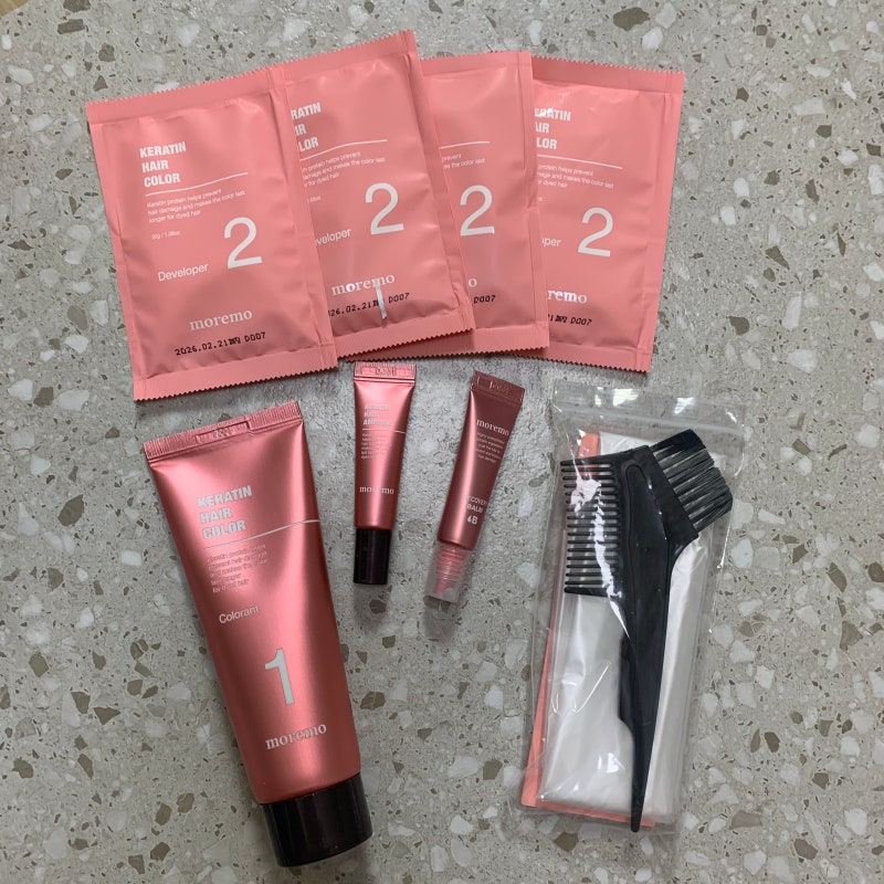 올리브영 염색약으로 모레모 케라틴 헤어컬러 쿨블랙 추천 네이버 블로그