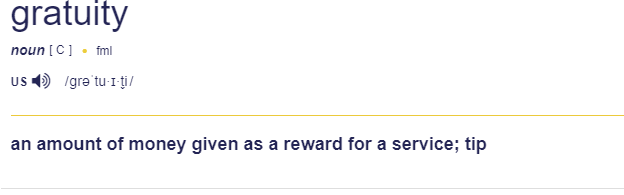 gratuity, tip, service charge 어떻게 다를까요? : 네이버 블로그