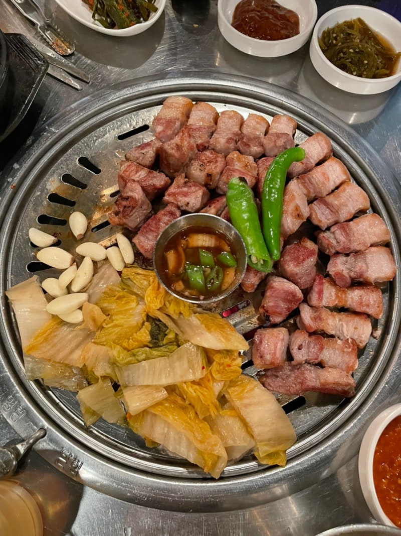 명지 맛집 고기 구워져 나오는 고깃집 부산댁 두번째방문 후기 네이버 블로그
