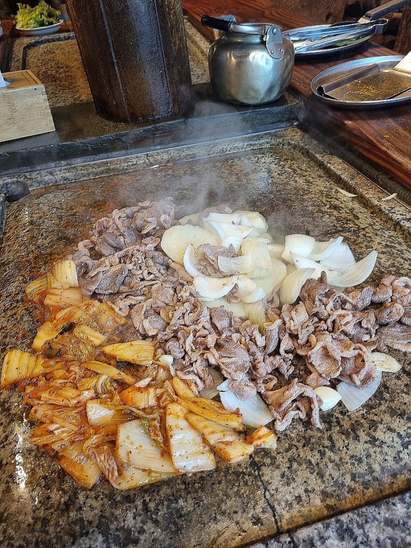 수레실가든 돌판구이전문점 오리고기 바삭한볶음밥 경기광주맛집 네이버 블로그