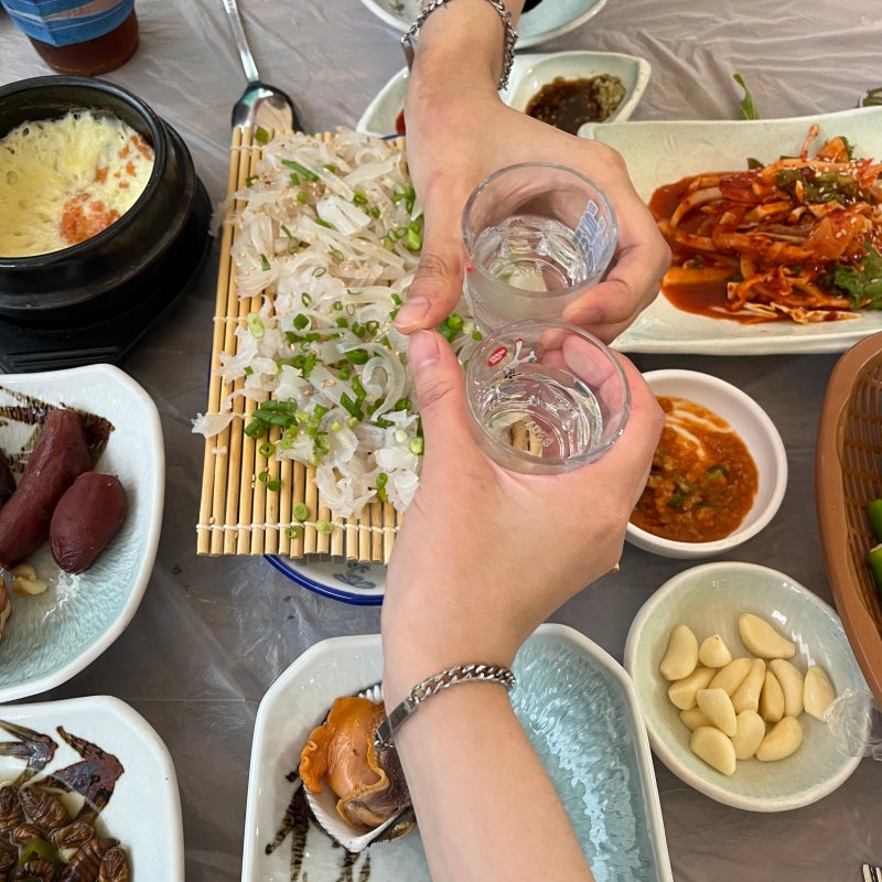 김해삼계횟집 부산 산오징어 비오는날 야외에서 소주 한잔 네이버 블로그