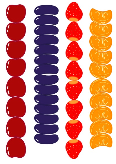 [무료도안] 미니 탕후루🍒🫐🍓🍊🍇🍍/ 달콤 바삭 탕후루 만들기 / 쉬운 만들기 / 옐로우 만들기 : 네이버 블로그