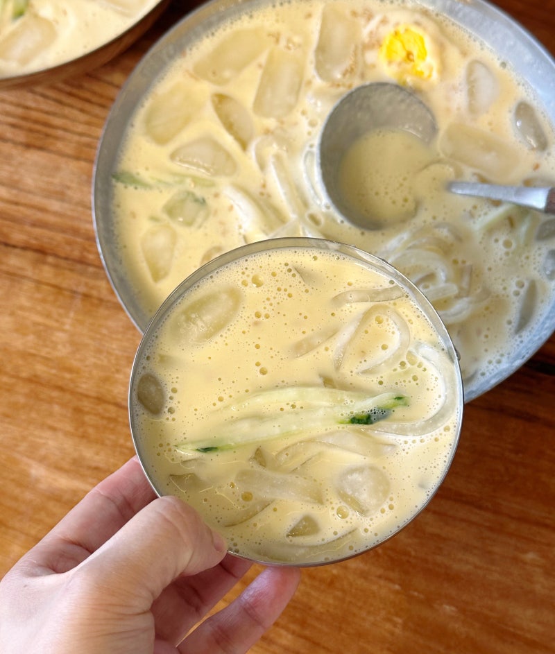 콩국수 콩물 만들기 여름별미 백태 우뭇가사리 콩국 레시피 네이버 블로그