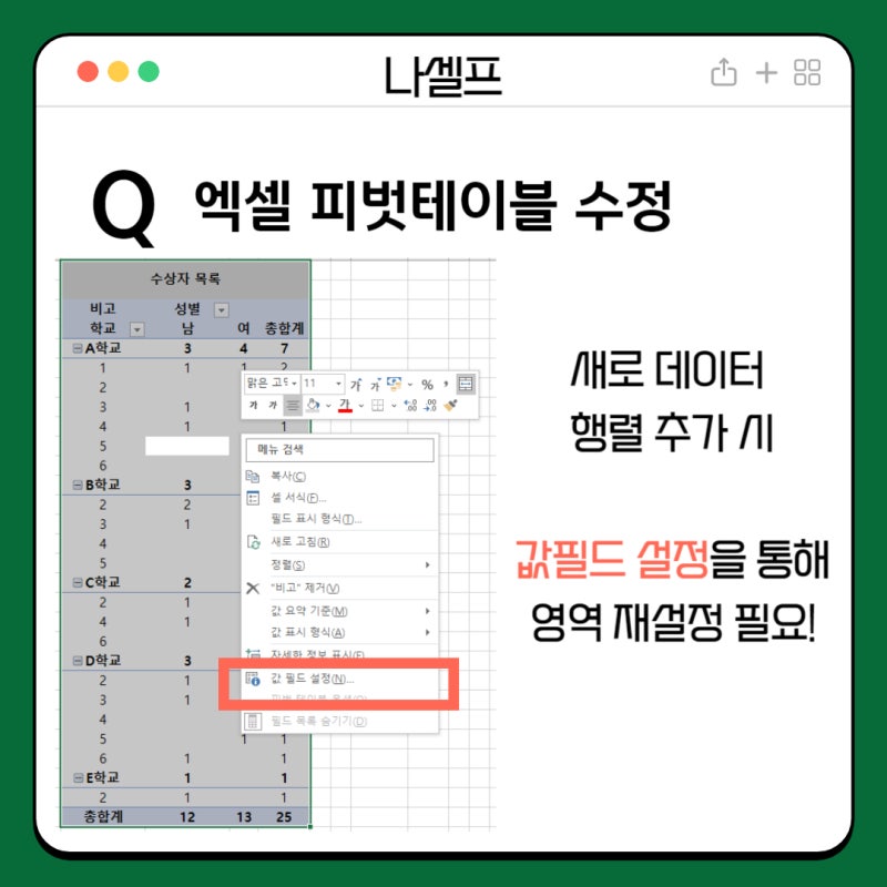 엑셀 피벗테이블 만들기 데이터 효과적으로 정리 분석하는 법 네이버 블로그