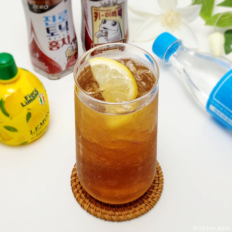진로 토닉 홍차 하이볼 소주 토닉워터탄산수 소토닉 기범주 비율 네이버 블로그