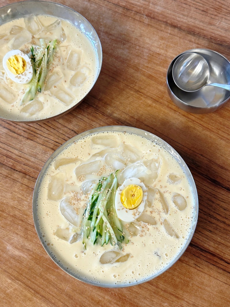 콩국수 콩물 만들기 여름별미 백태 우뭇가사리 콩국 레시피 네이버 블로그