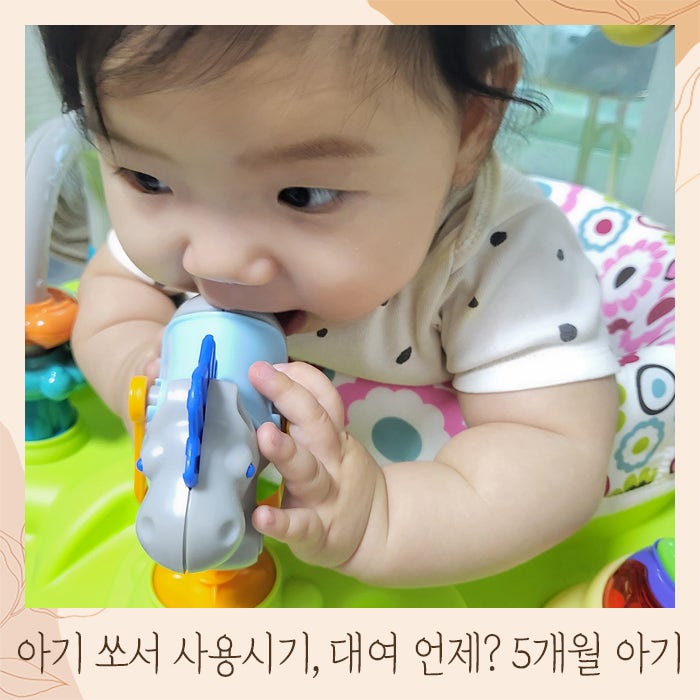 아기 쏘서 사용시기 대여 언제 5개월 아기 써보니 네이버 블로그