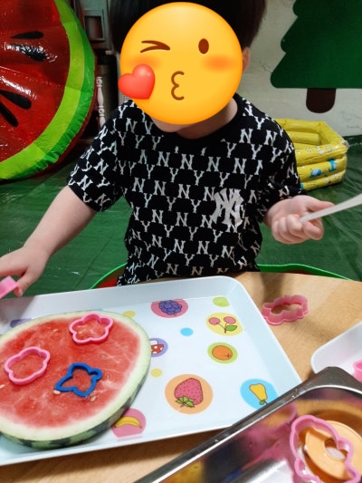 수박 오감놀이 촉감놀이 어린이집 영유아놀이 네이버 블로그