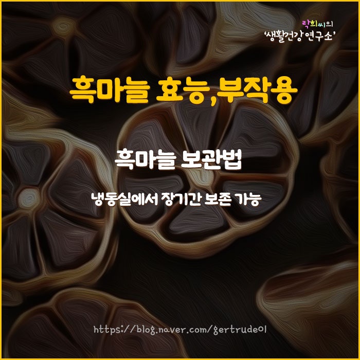 흑마늘 효능 효과 7가지와 부작용 보관법 꼭 알아야 하는 이유 네이버 블로그