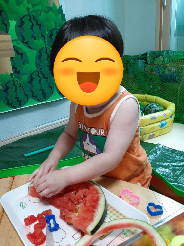 수박 오감놀이 촉감놀이 어린이집 영유아놀이 네이버 블로그