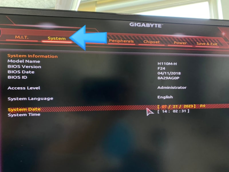 기가바이트 GIGABYTE 메인보드 CMOS 부팅암호 설정방법 바이오스 비밀번호 설정방법 시간 변경방법 포함 : 네이버 블로그