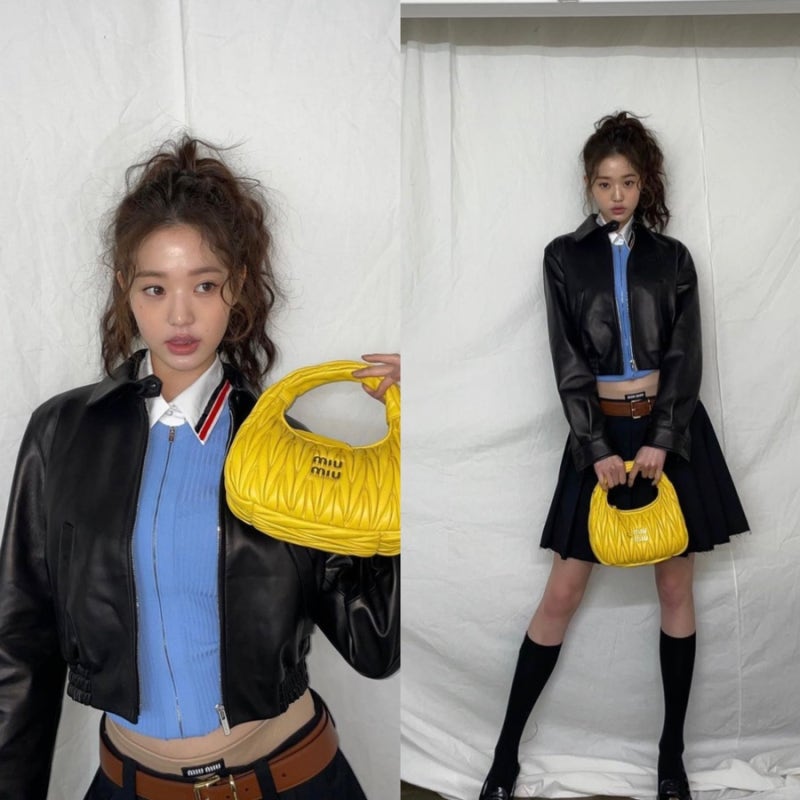 미우미우 완더백 호보백 윤아 장원영 엠버서더 나파 마테라쎄 가방 추천 네이버 블로그