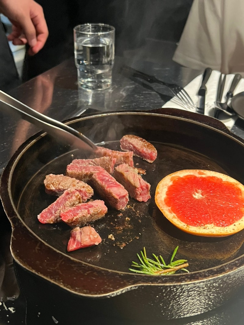 서울 이태원 가성비 좋은 한우 오마카세 한우물 런치코스 이용후기 네이버 블로그